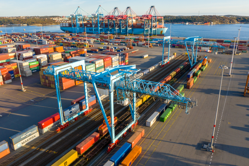 Rekordstart för järnvägsåret 2025 på APM Terminals i Göteborg – Dagens ...